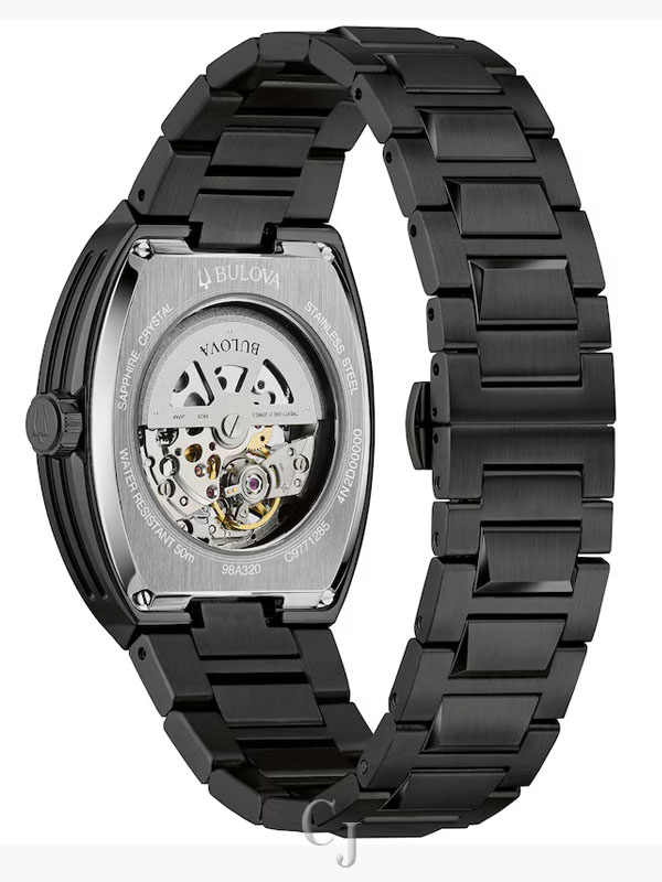 BULOVA MAQUINA TONNEAU PURPLE SKELETON DIAL AUTOMATIC MEN’S WATCH ...